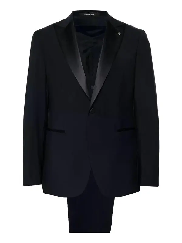 Tagliatore Three-piece Virgin Wool Suit - Blue