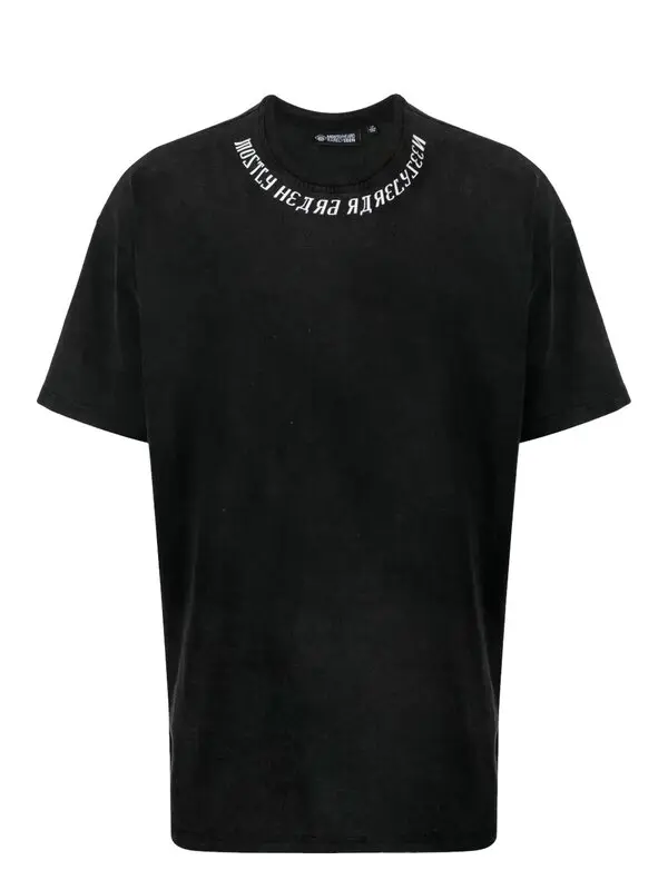 MOSTLY HEARD RARELY SEEN Logo-print Cotton T-shirt - Black