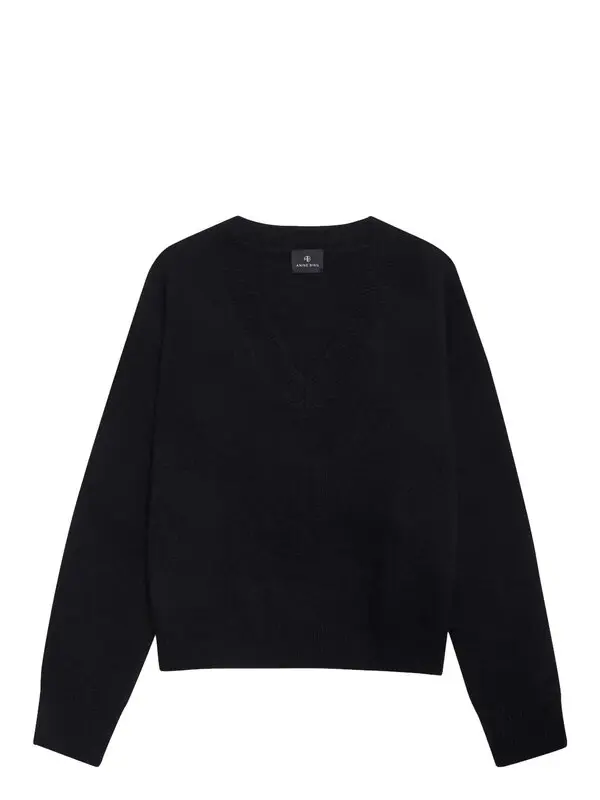 ANINE BING Lee Cashmere Jumper - Black