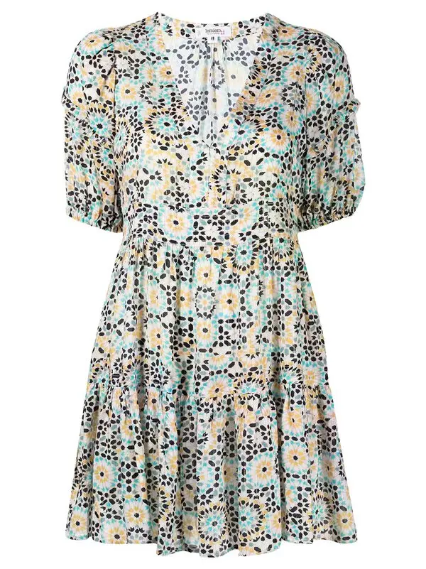 LEMLEM Telem Graphic-print Minidress - Multicolour