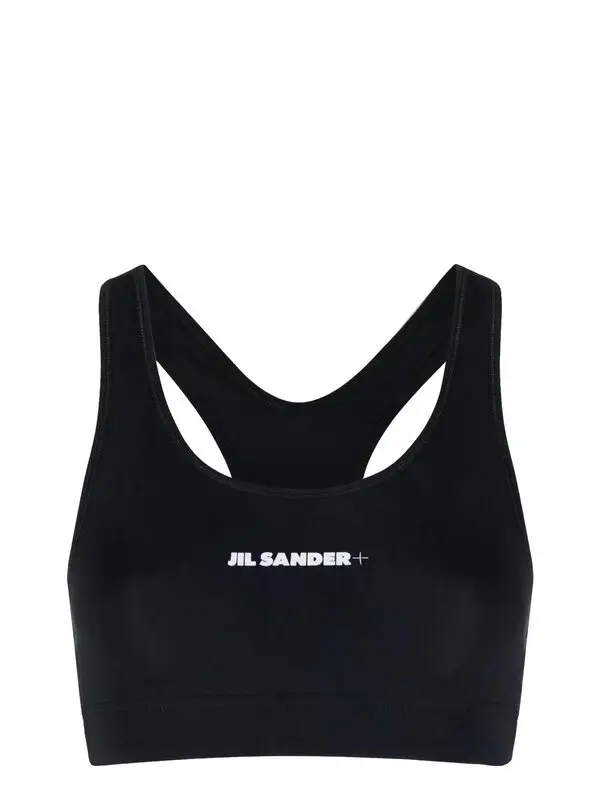 JIL SANDER Logo-print Sports Bra - Black