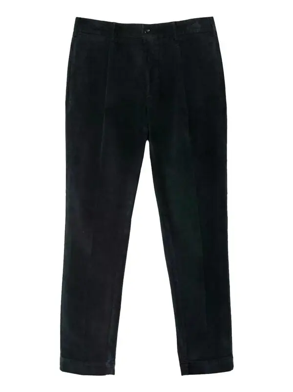 DELL'OGLIO Slim Corduroy Trousers - Blue