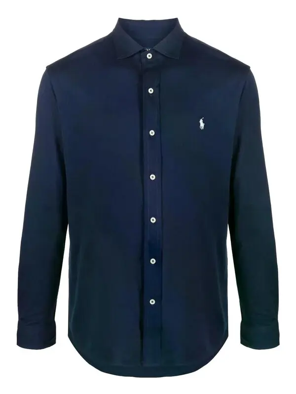 Polo Ralph Lauren Embroidered Polo-pony Shirt - Blue
