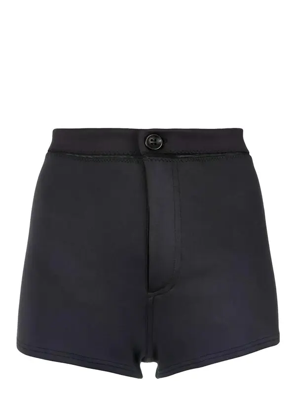 AMIR SLAMA High Waisted Shorts - Black