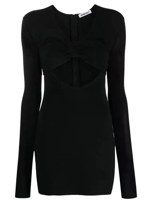 AMBUSH Heart-shaped Mini Dress - Black