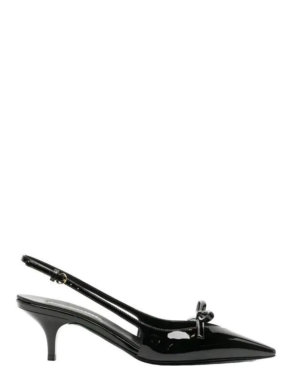 Miu Miu 75mm Bow-embellished Slingback Pumps - Black