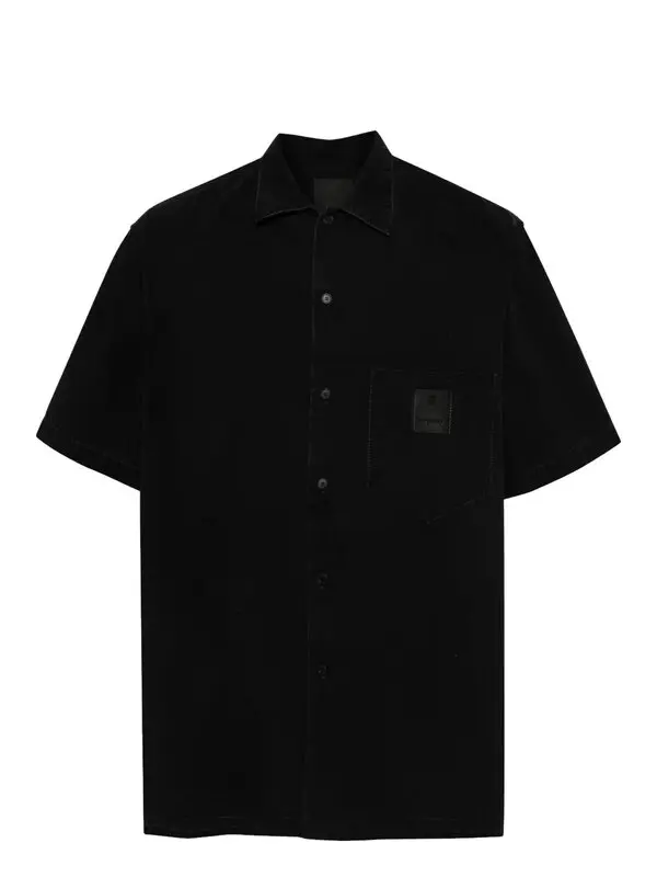 Givenchy Logo-patch Shirt - Black