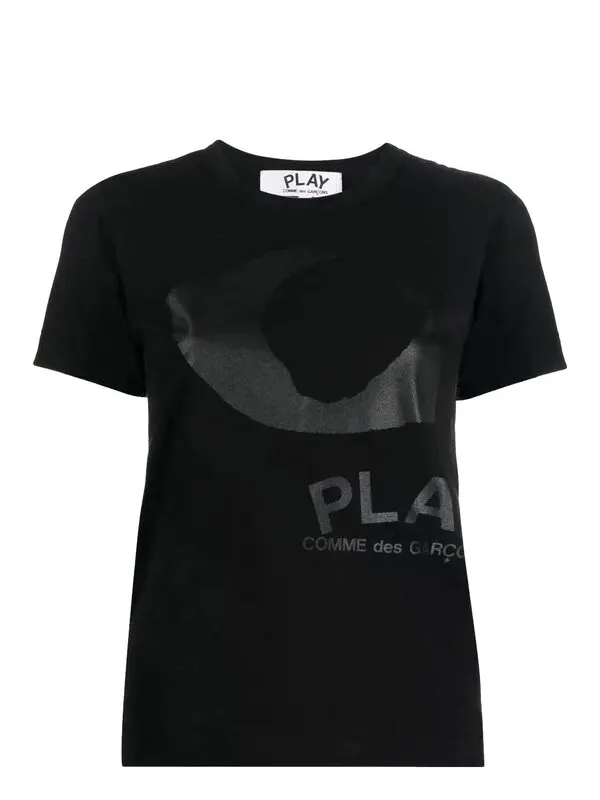 Play Comme Des Garcon Eye Print T-shirt - Black