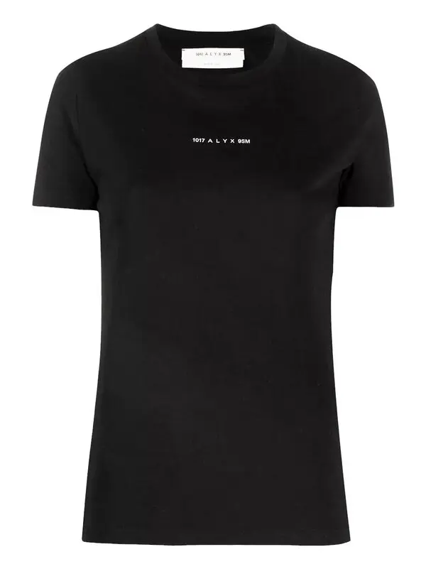 1017 Alyx 9sm Circle Logo-print Cotton T-shirt - Black