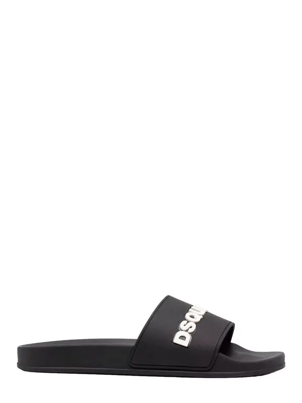 Dsquared2 Embossed Logo Detail Slides - Black