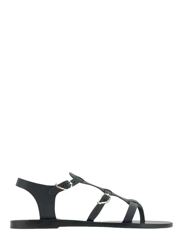 ANCIENT GREEK SANDALS Grace Kelly Leather Sandals - Black