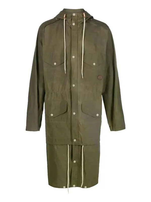 Gucci Waxed Cotton Hooded Parka - Green