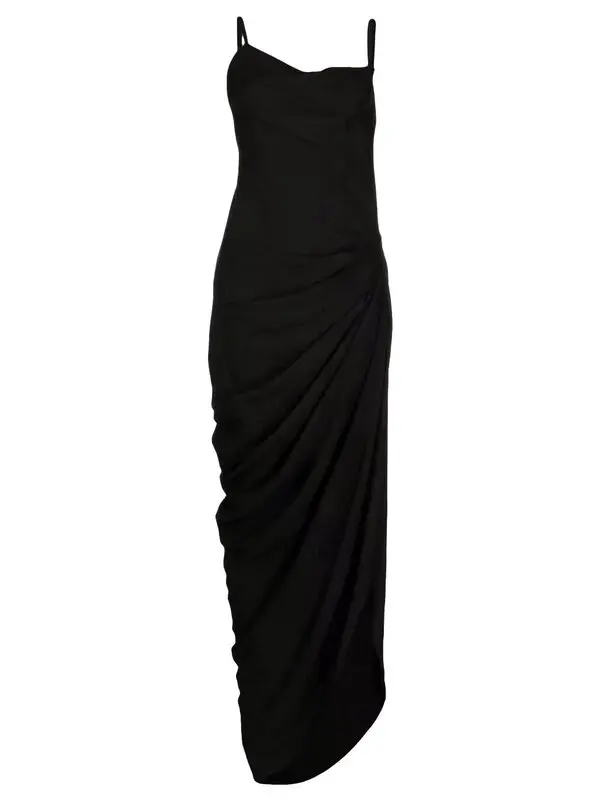 Jacquemus La Robe Saudade Longue Dress - Black
