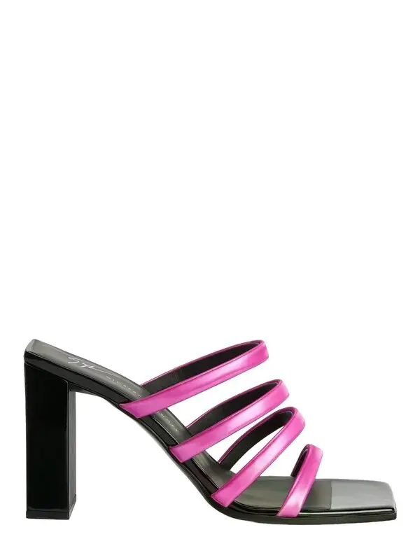 GIUSEPPE ZANOTTI 85mm Shangay Mules - Black