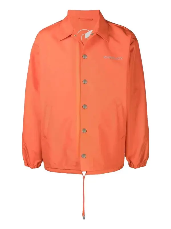 Khrisjoy Drawstring-waist Shirt Jacket - Orange