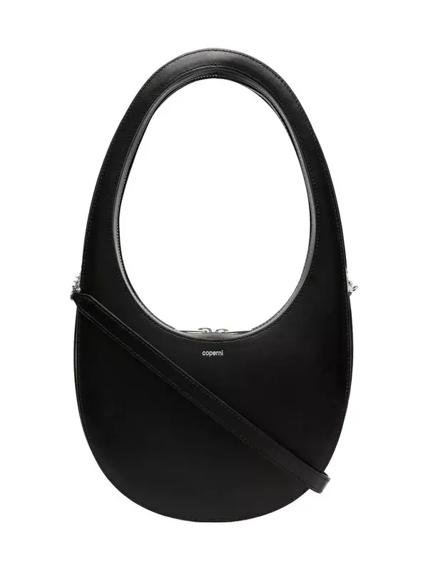Coperni Swipe Leather Tote Bag - Black
