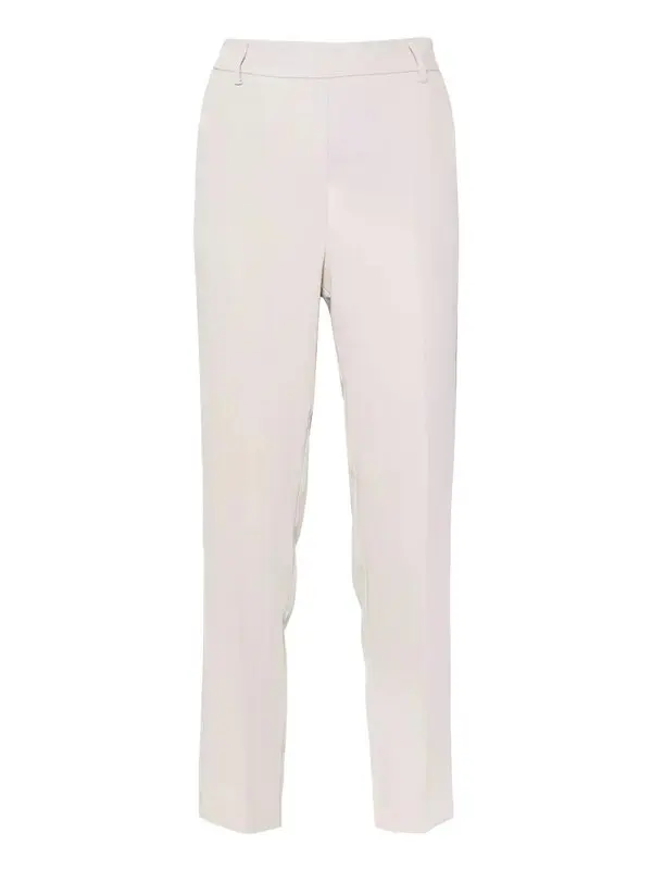 BLANCA VITA Pelargo Slim-cut Tailored Trousers - Neutrals