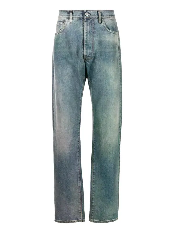 MAISON MARGIELA Distressed Straight-leg Jeans - Blue