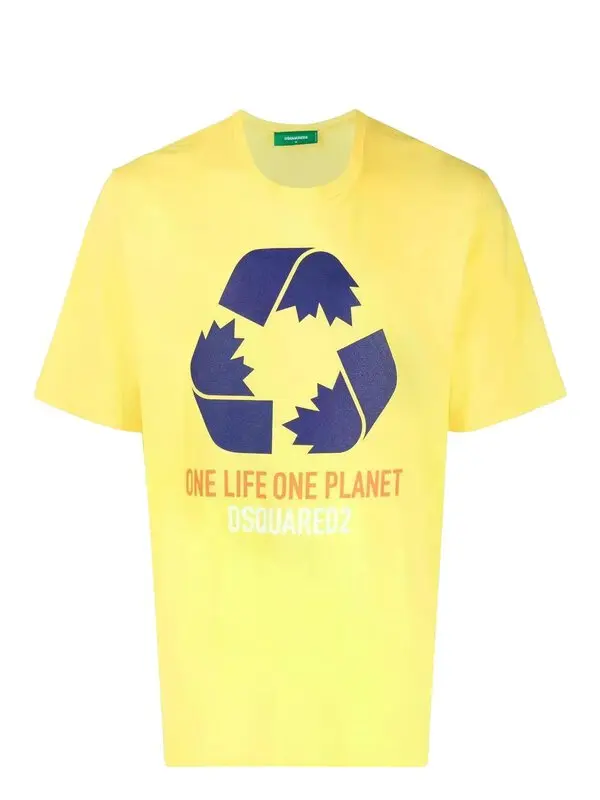 Dsquared2 Logo-print Short-sleeved T-shirt - Yellow