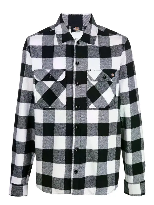 Dickies Checked Cotton Shirt - Black