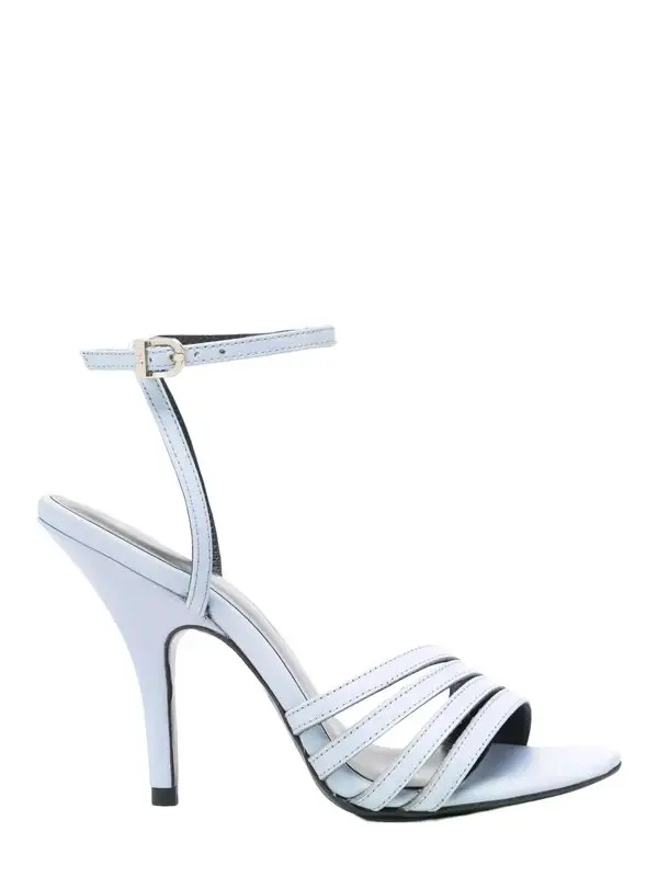 Patrizia Pepe 60mm Leather Sandals - Blue
