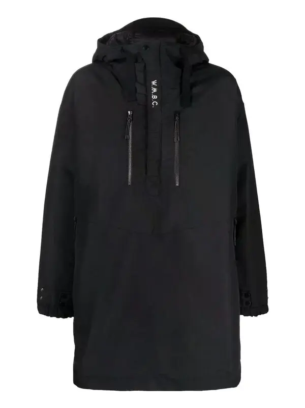 WHITE MOUNTAINEERING Half Zip-up Padded Coat - Black