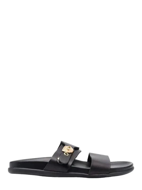 ANCIENT GREEK SANDALS Latria Double-strap Sandals - Black