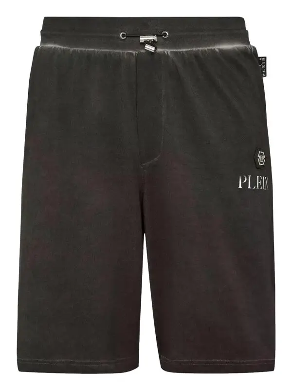 Philipp Plein Basic Plein Old Dye Shorts - Black