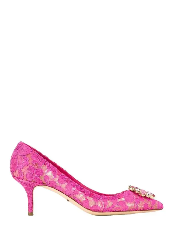 Dolce & Gabbana Bellucci Rainbow Lace Pumps - Pink
