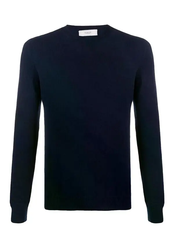Pringle Of Scotland Round Neck Fine Knit Jumper - Blue