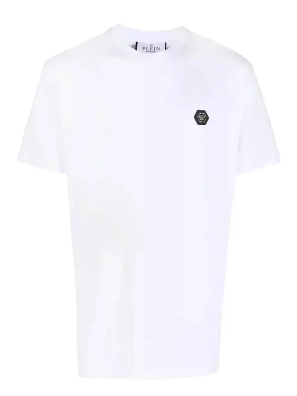 Philipp Plein Logo-patch Cotton T-shirt - White