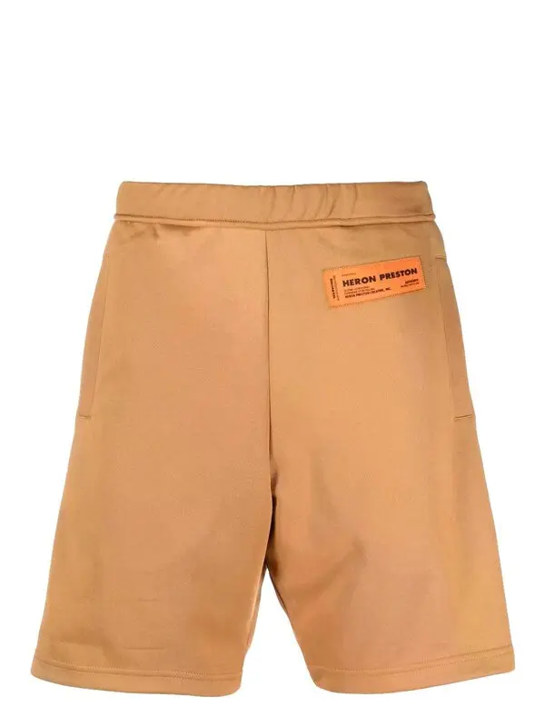 Heron Preston Logo-patch Deck Shorts - Black