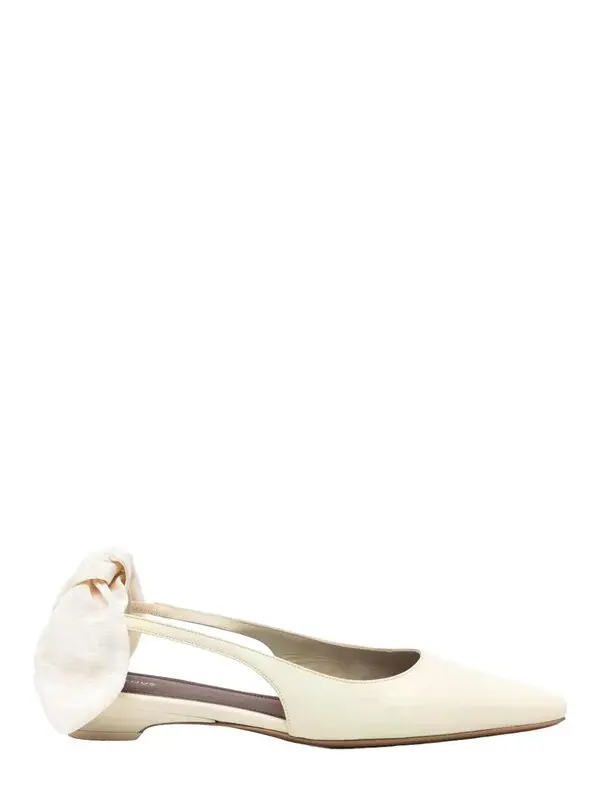 NEOUS Leather Flat Pumps - Neutrals