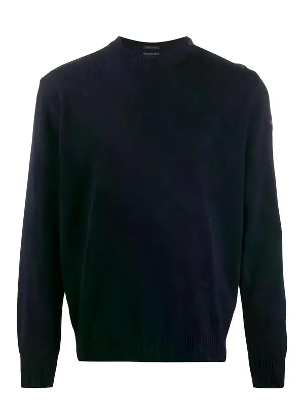 Paul & Shark Virgin Wool Round-neck Sweater - Blue