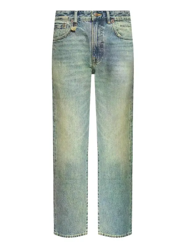 R13 Logo-appliqué Straight Leg Jeans - Blue