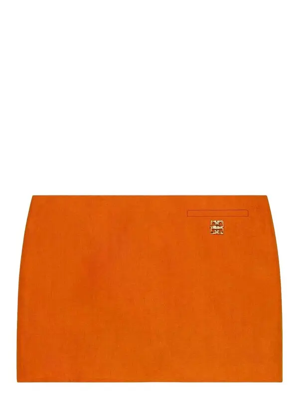 Givenchy 4g-motif Mini Skirt - Orange