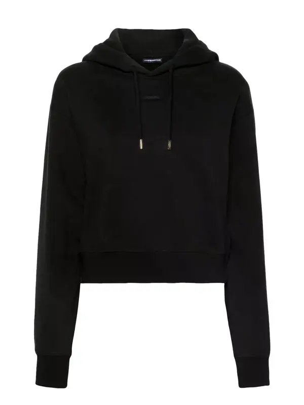 Jacquemus Grosgrain Logo Hoodie - Black