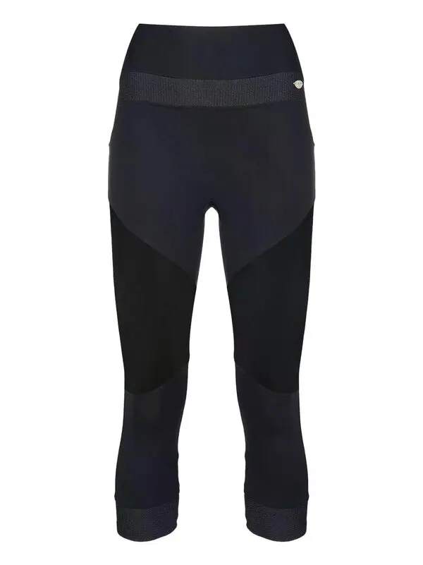 AMIR SLAMA Slama Gym + Manly Cropped Performance Leggings - Black