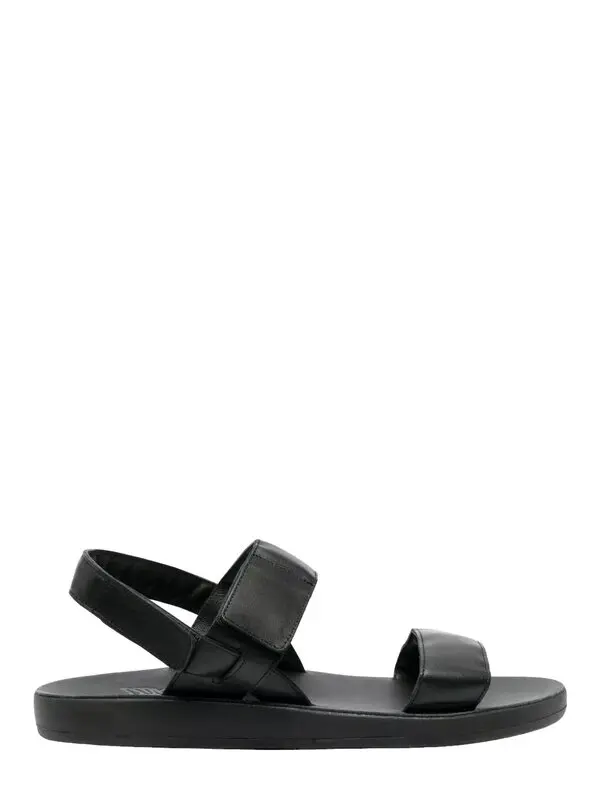 ANCIENT GREEK SANDALS Orfeas Leather Greek Sandals - Black