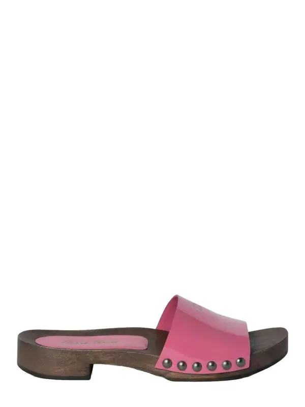 Miu Miu Logo-print Slides - Pink