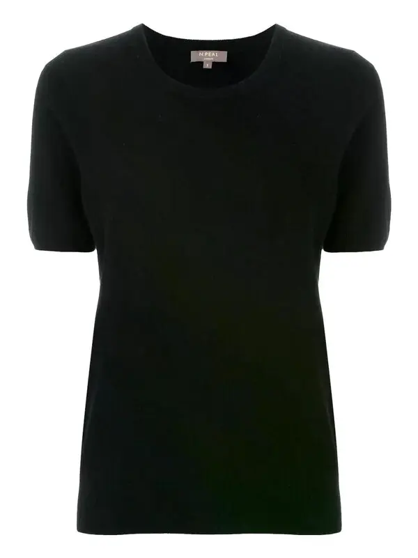 N.peal Cashmere Round Neck T-shirt - Black