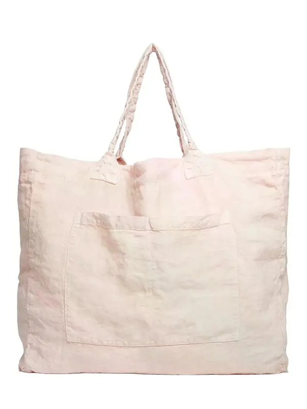 ONCE MILANO Weekend Linen Tote Bag - Pink