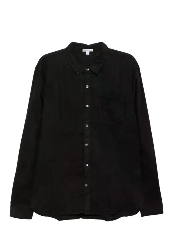 JAMES PERSE Linen Long-sleeves Shirt - Grey
