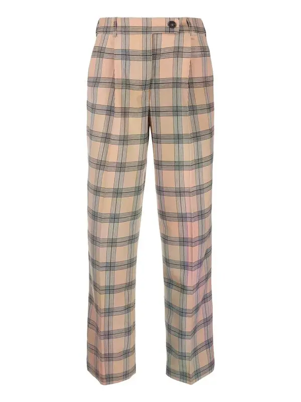 Zimmermann Luminosity Checked Tailored Trousers - Neutrals