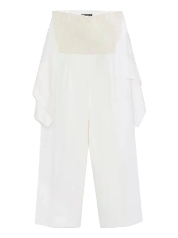Undercover Panelled Straight Trousers - Neutrals