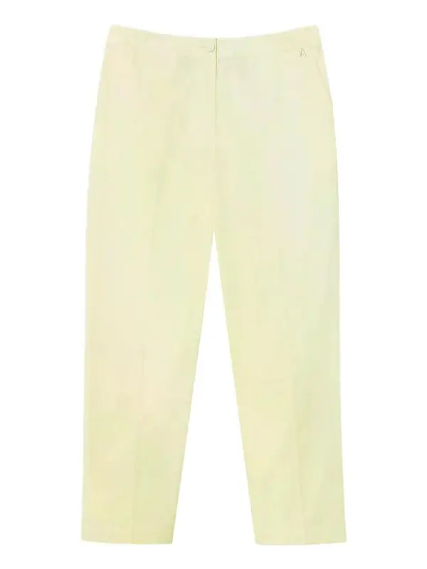 TWINSET Cotton Woven Trousers - Yellow
