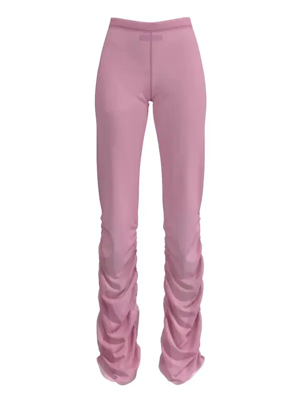 MARGHERITA MACCAPANI Ruched Slim-fit Trousers - Pink