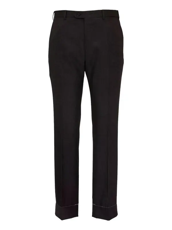 Brioni Straight-leg Tailored Wool Trousers - Grey