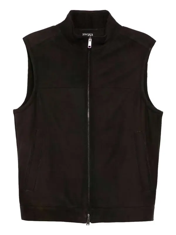 Zegna Suede Vest - Brown
