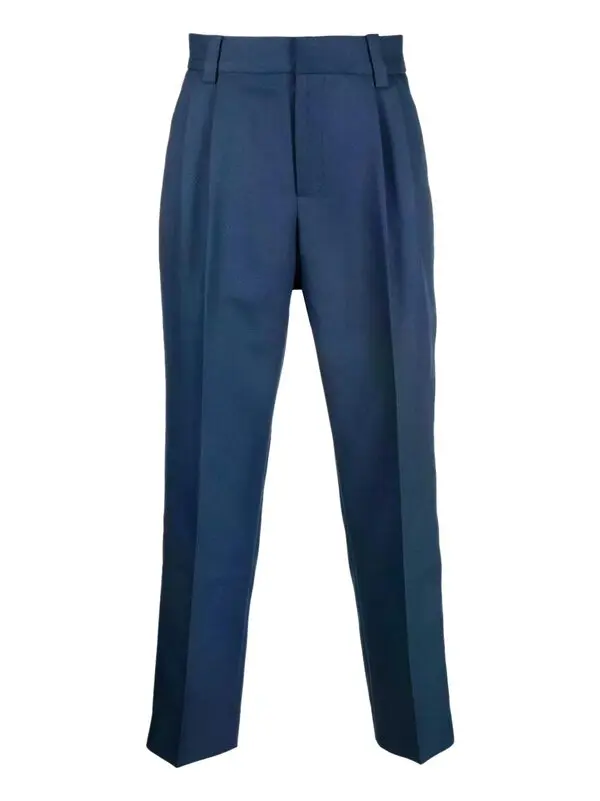 Viktor & Rolf Embroidered Cropped Trousers - Blue
